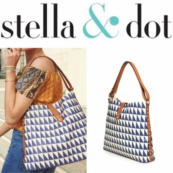 Stella & Dot | Bags | Stella Dot Geo Tile Hobo Bag Shoulder Bag | Poshmark